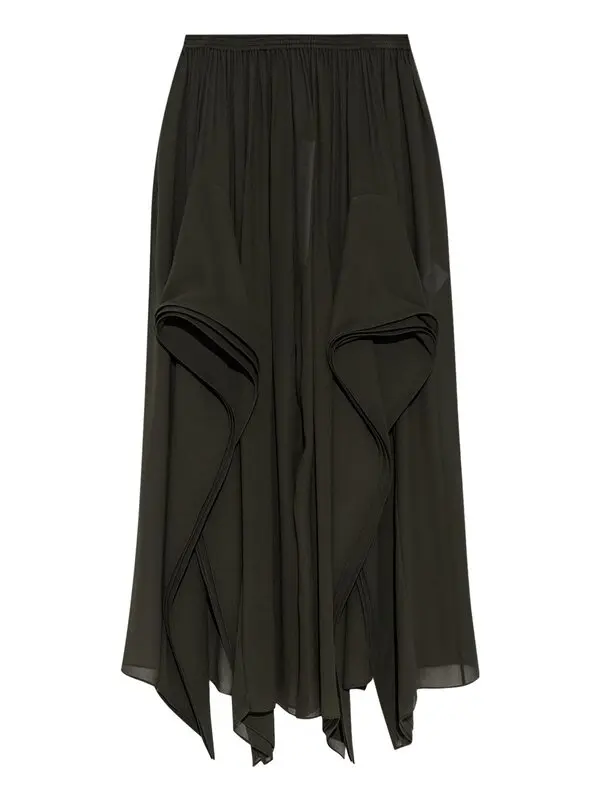 Alaïa Transparent Ruffle Trousers - Green