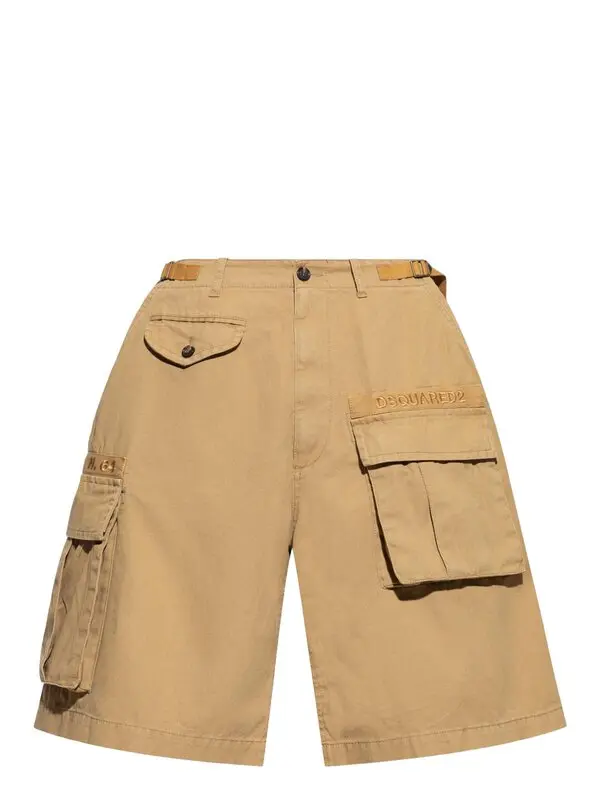 Dsquared2 Shorts With Pockets - Beige