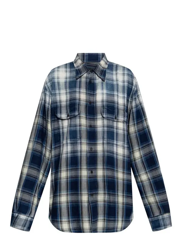 Dsquared2 Tartan Cotton Shirt - Blue