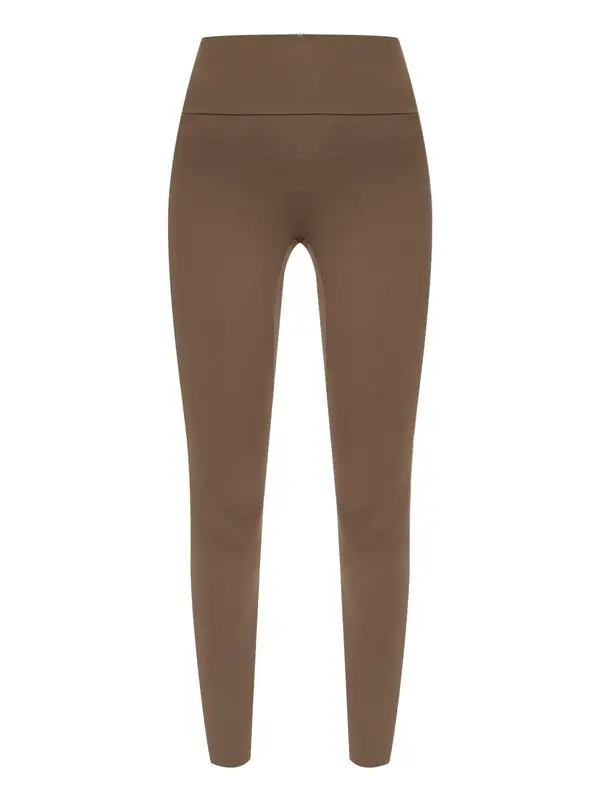 RETHINKIT STUDIOS Leggings With Logo - Brown