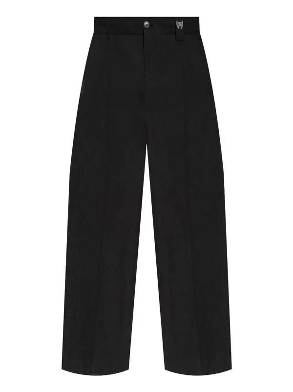 Balenciaga Loose-fit Pleated Trousers - Grey