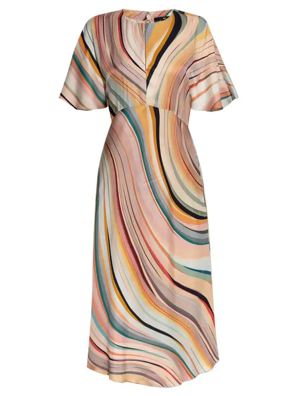 Paul Smith Striped Midi Dress - Multicolour