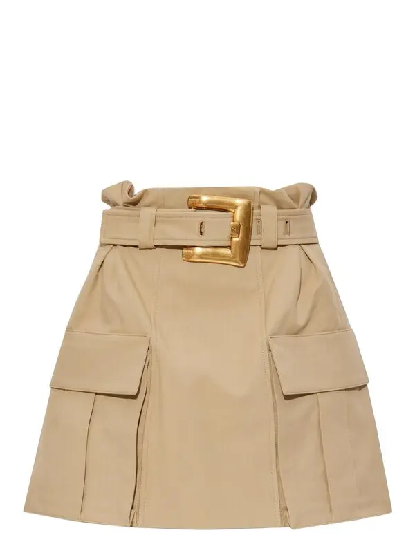 Balmain Cargo Skirt - Beige