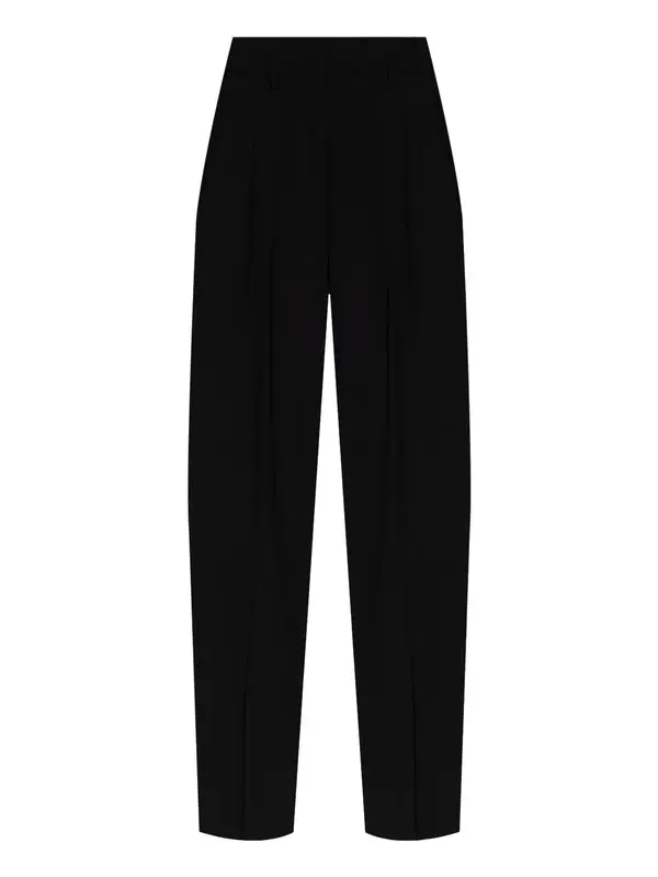 FORTE_FORTE Creased “vela” Trousers - Black