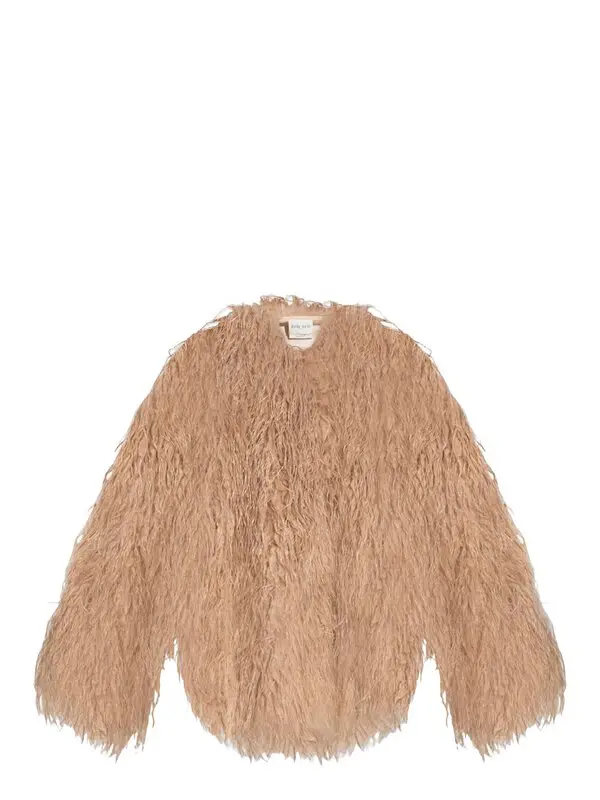FORTE_FORTE Faux Fur Jacket - Pink
