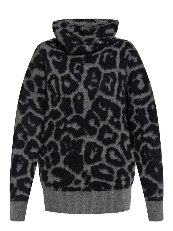 Stella McCartney Animal Motif Turtleneck - Grey