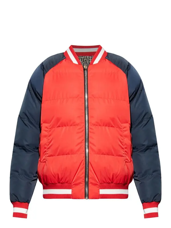 Balmain Reversible Insulated Bomber Jacket - Red