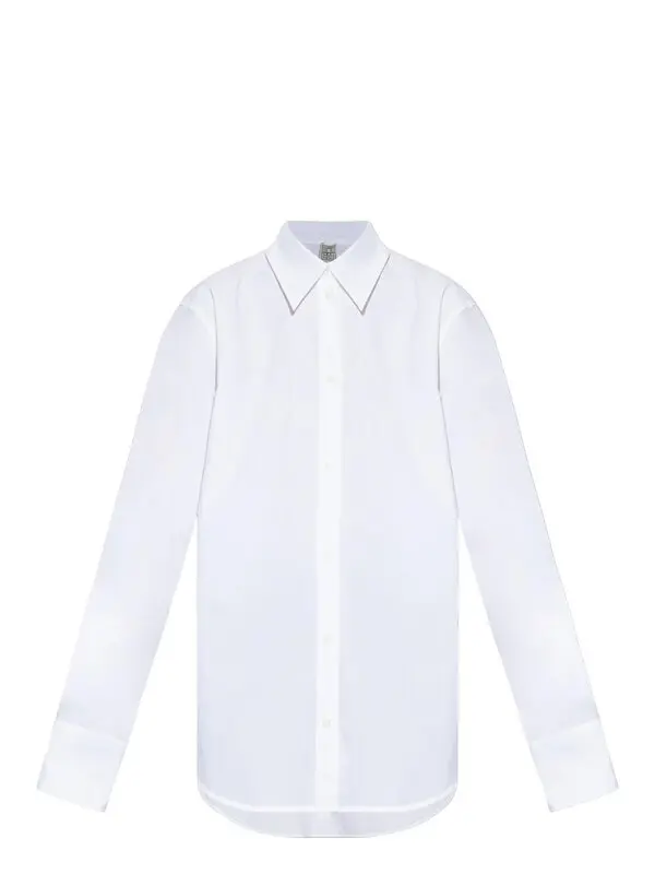 TOTEME Oversized Organic Cotton Shirt - White