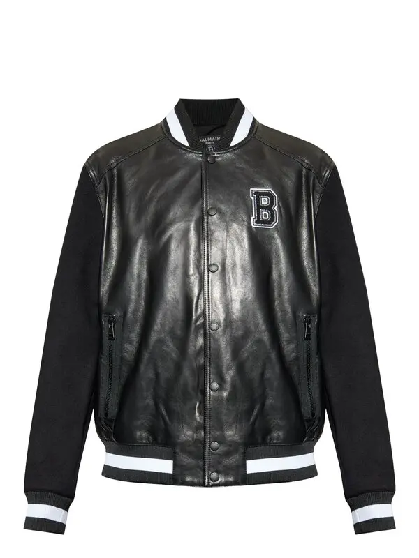 Balmain Oversized Bomber Jacket - Black