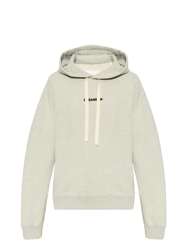 JIL SANDER Cotton Hoodie - Grey