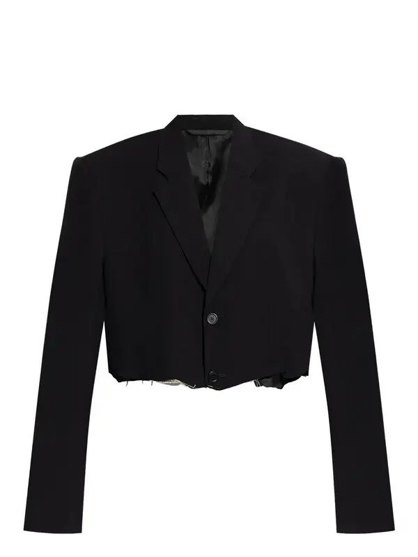 Balenciaga Vintage-effect Blazer - Black