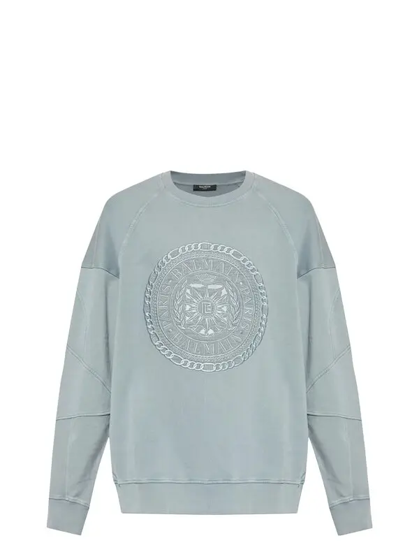 Balmain Logo Sweatshirt - Grey