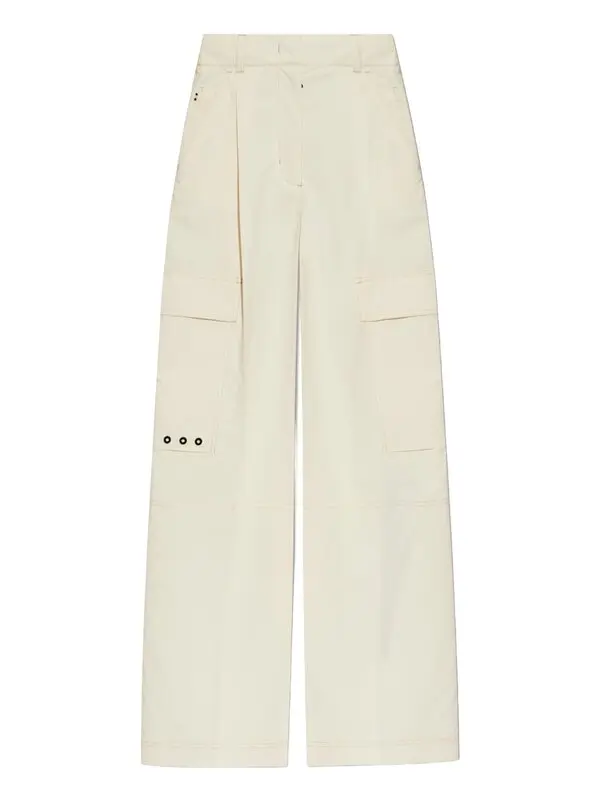 Moncler Day-namic Wide-leg Cargo Pants - Cream