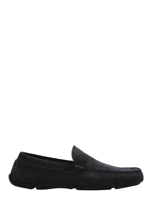 JIMMY CHOO Suede Loafers - Navy Blue