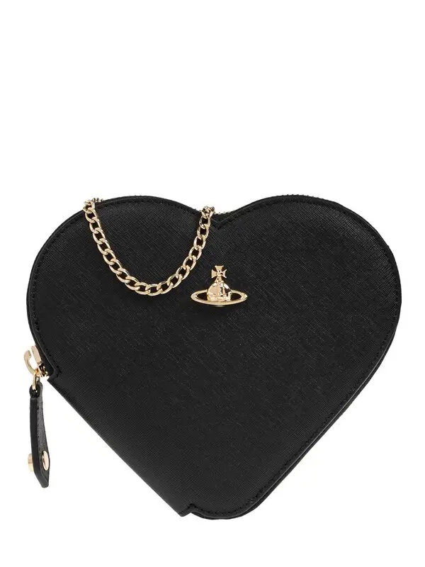 VIVIENNE WESTWOOD Heart-shaped Shoulder Bag - Black