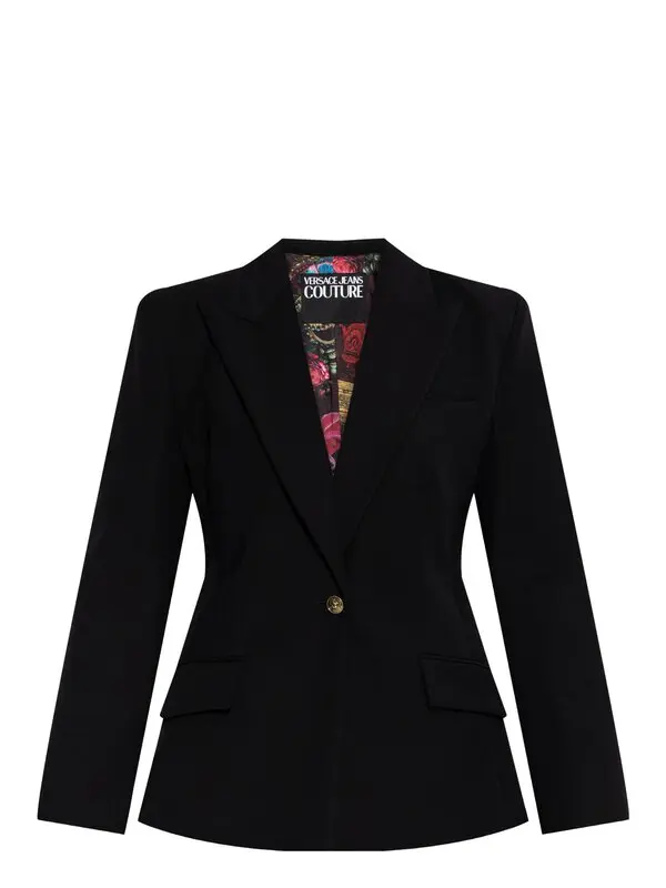 Versace Blazer With Pockets - Black