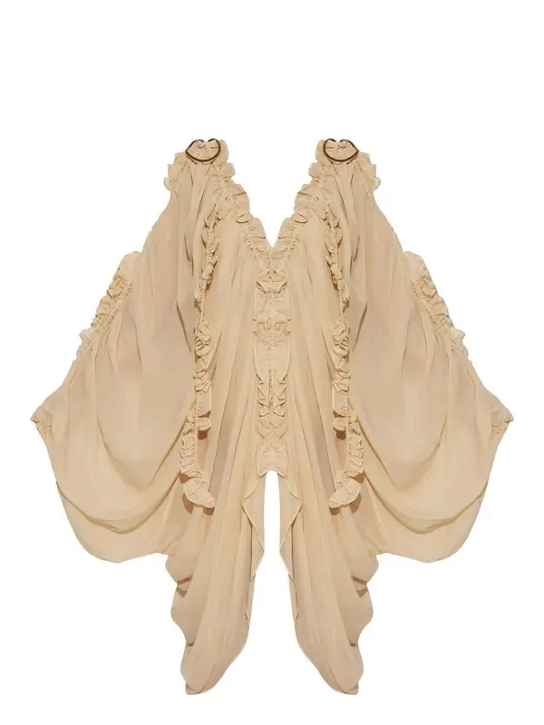 Zimmermann Chiffon Top - Beige