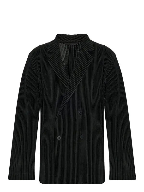Issey Miyake Pleated Blazer - Black