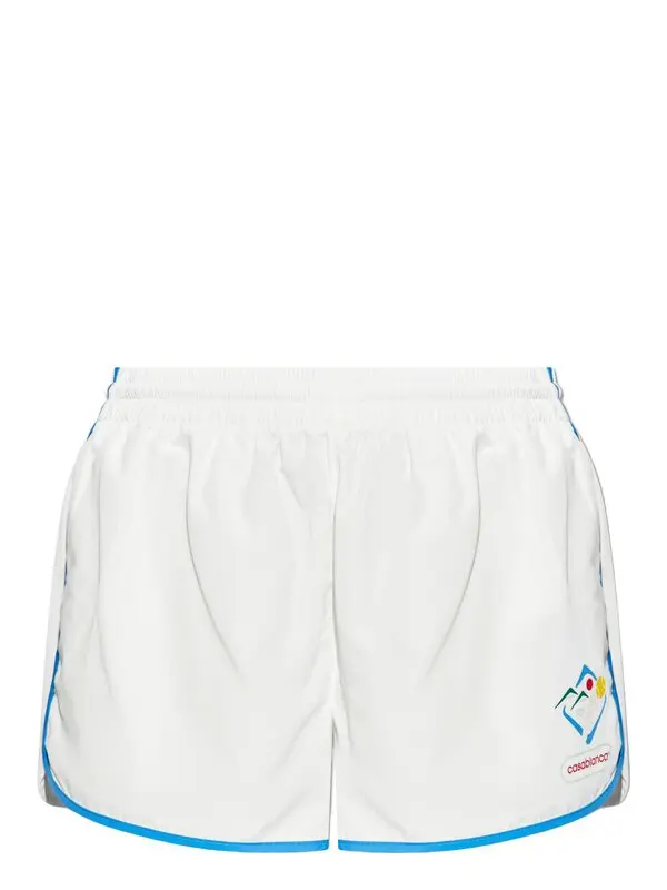 Casablanca Logo Shorts - White