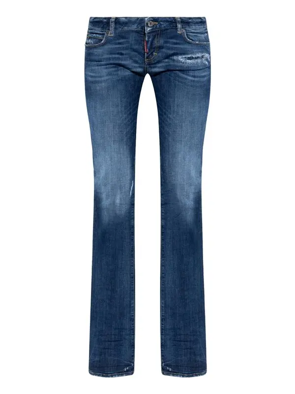 Dsquared2 Bootcut "sharpei" Jeans - Navy Blue