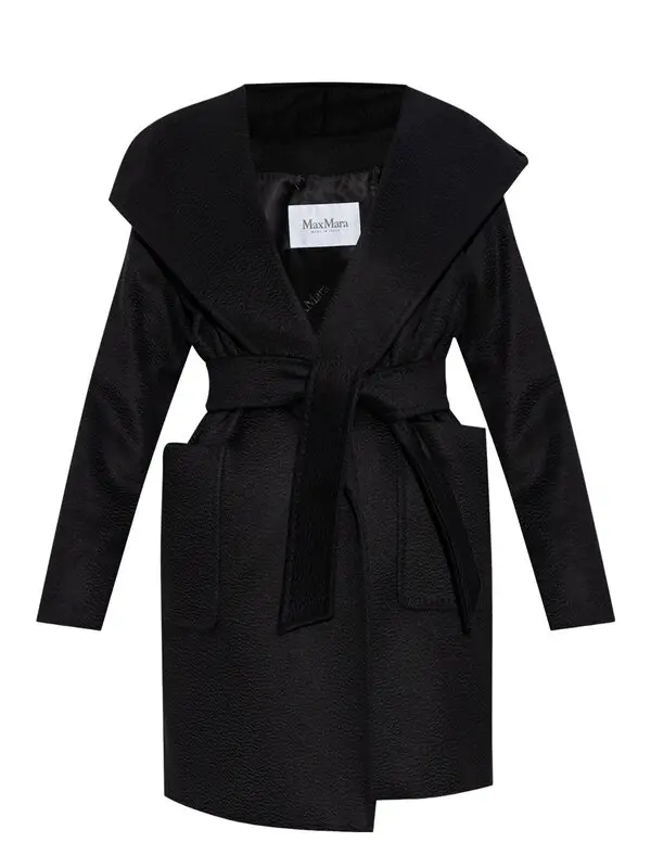 Max Mara Rialto Wool Coat - Black