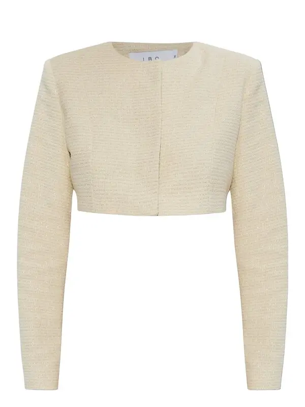 IRO PARIS Saline Cropped Jacket - Cream