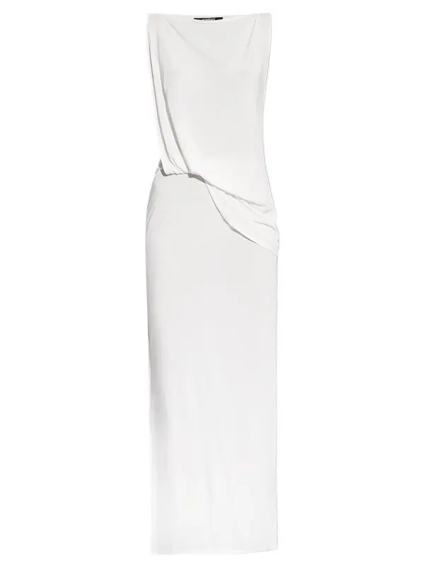 Jacquemus Sleeveless Draped Dress - White
