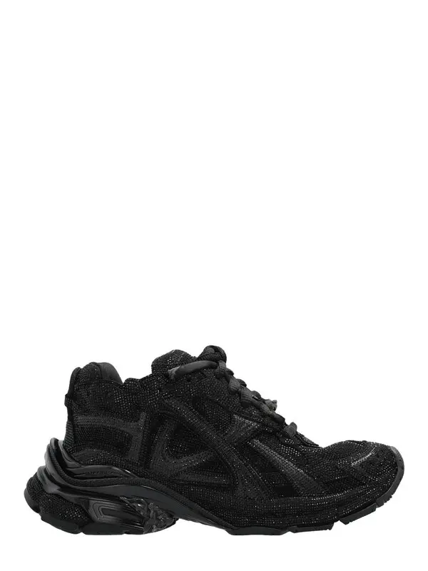 Balenciaga Runner Sneakers With Crystals - Black