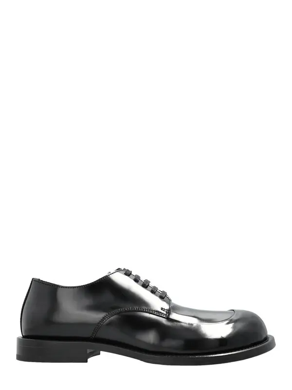 Moschino Leather Derby Shoes - Black