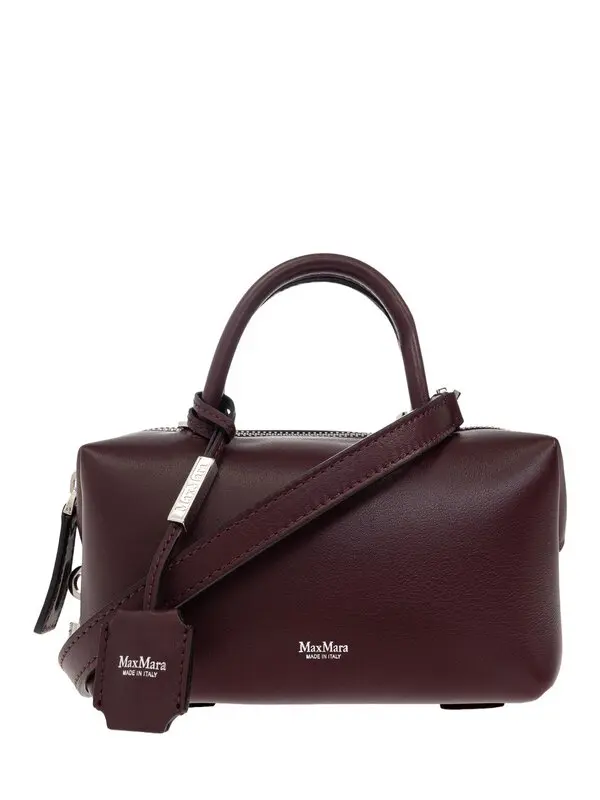 Max Mara Holdall Small Handbag - Burgundy