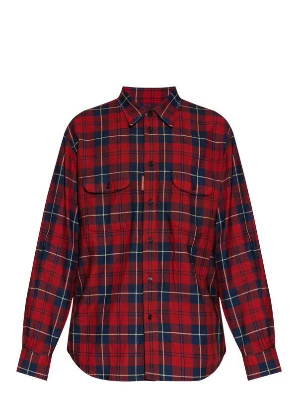 Dsquared2 Checked Shirt - Red