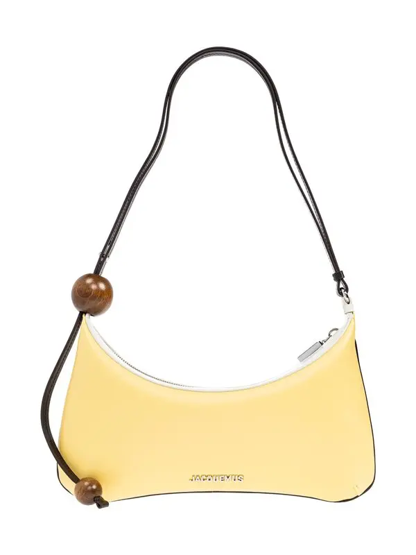 Jacquemus The Large Bisou Perle Shoulder Bag - Yellow