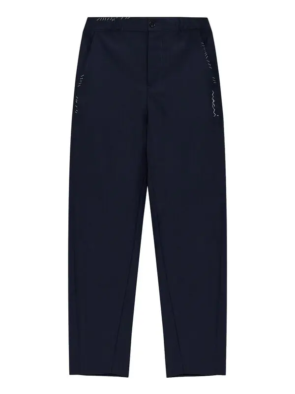 Marni Wool Trousers - Navy Blue