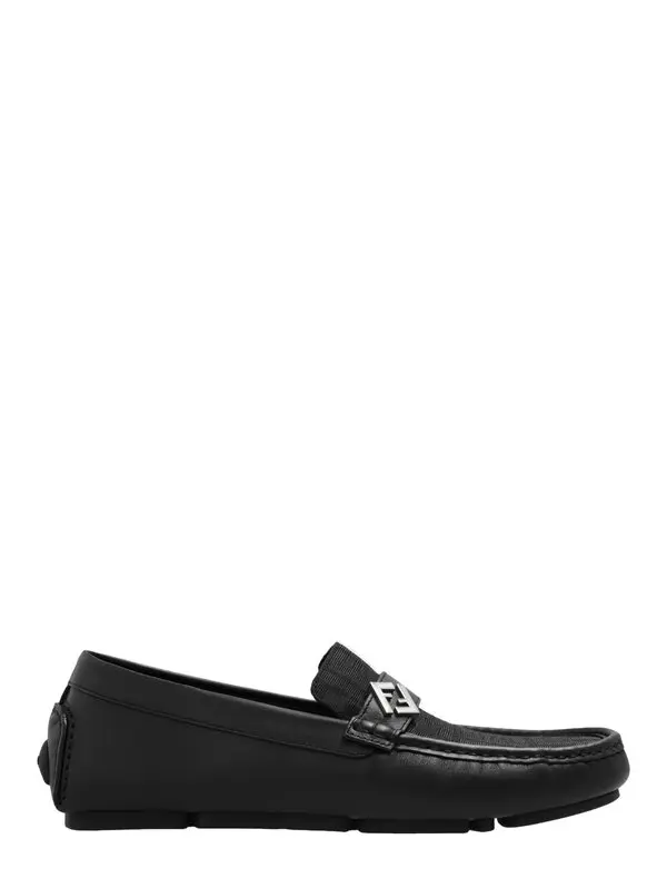 Fendi Leather Loafers - Black