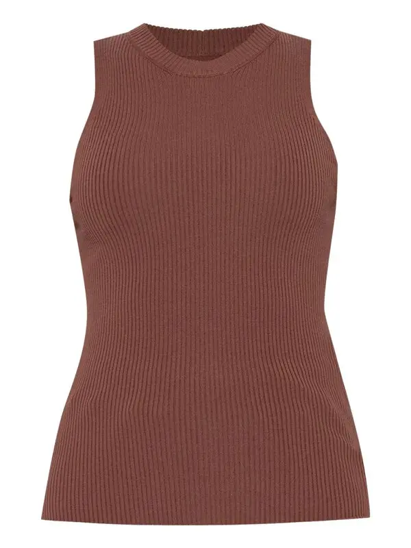 Rick Owens Wool Tank Top - Red