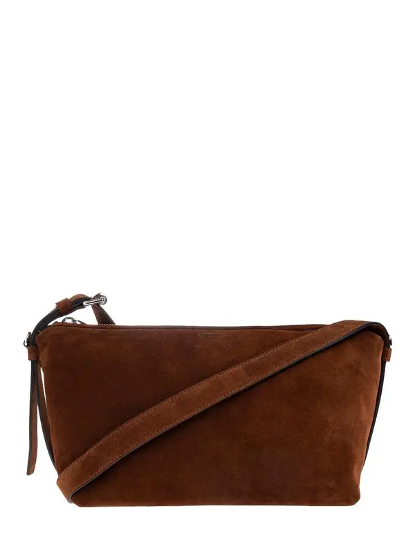 Moschino Suede Shoulder Bag - Brown