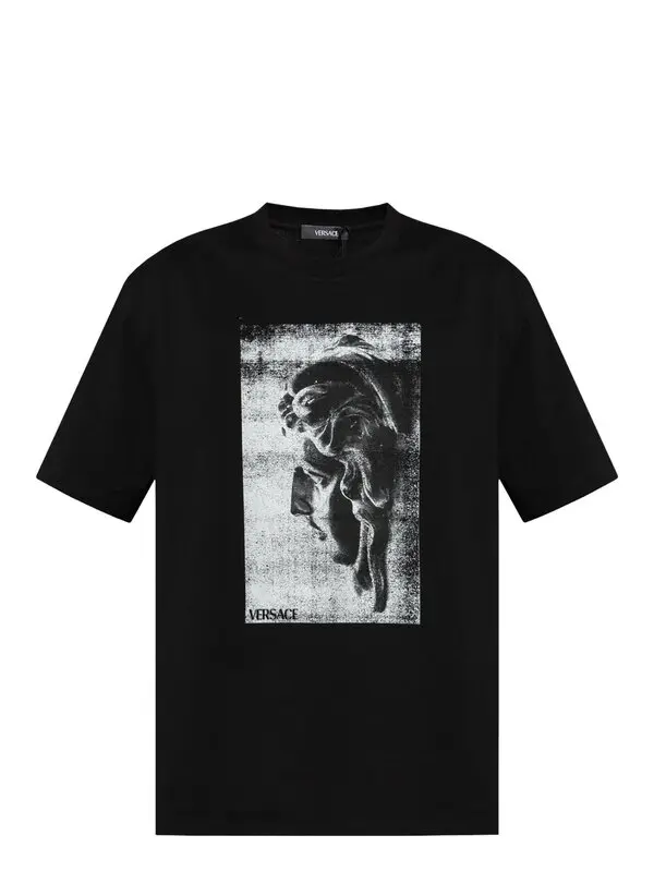 Versace T-shirt With Print - Black
