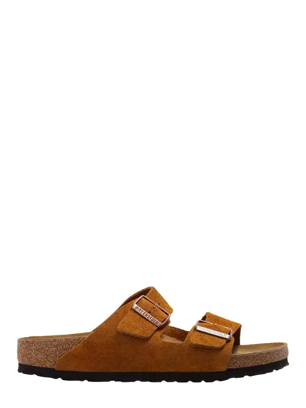 BIRKENSTOCK Arizona Bs Suede Slides - Brown