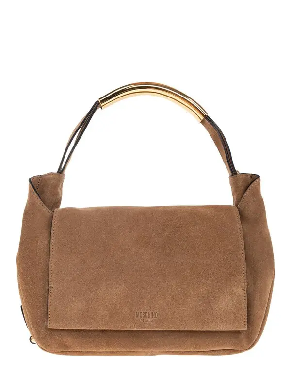 Moschino Suede Handbag - Brown