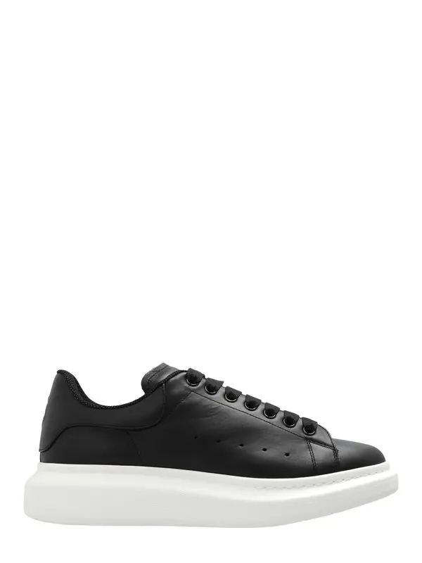 Alexander McQueen Oversized Leather Sneakers - Black