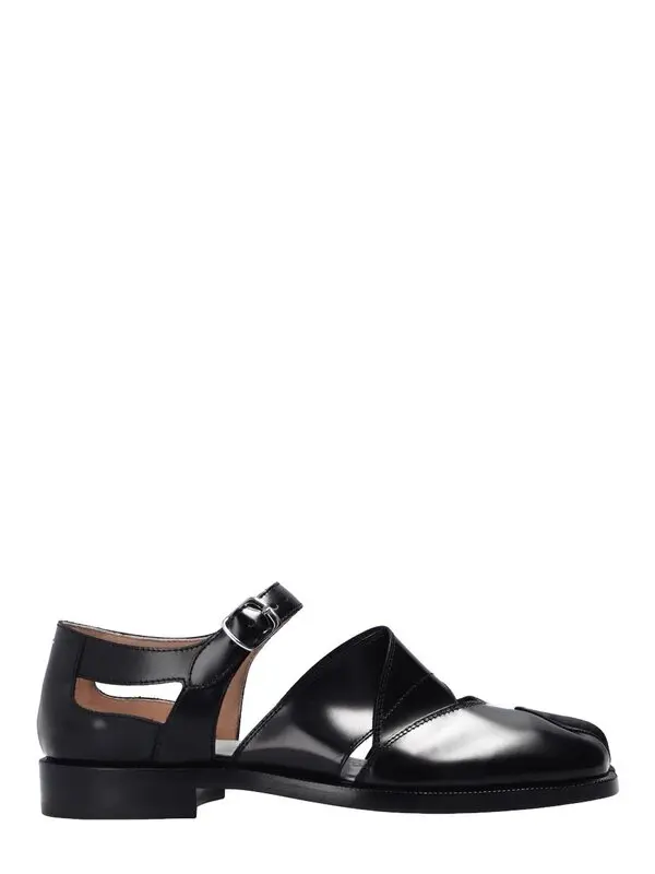 MAISON MARGIELA Leather Split-toe Shoes - Black
