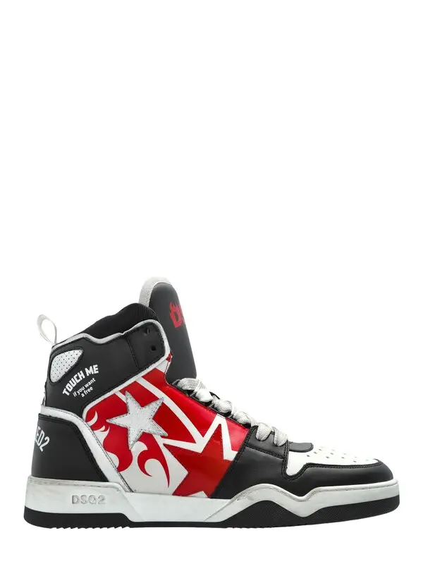 Dsquared2 Spiker High-top Sneakers - Black