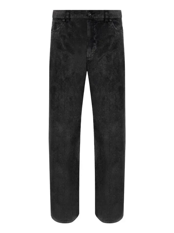 Dolce & Gabbana Corduroy Wide-leg Trousers - Grey