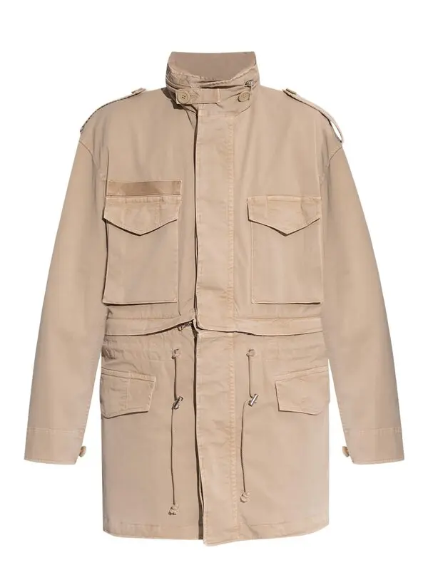 Helmut Lang Cotton Parka - Beige