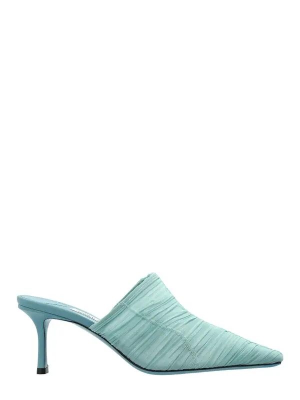JIMMY CHOO Lotta Heeled Mules - Light Blue
