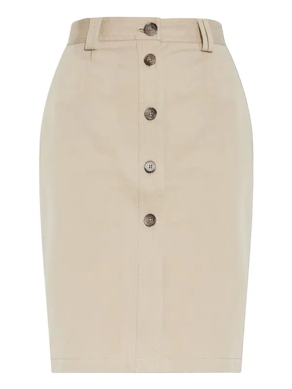 ANINE BING Buttoned Skirt - Beige