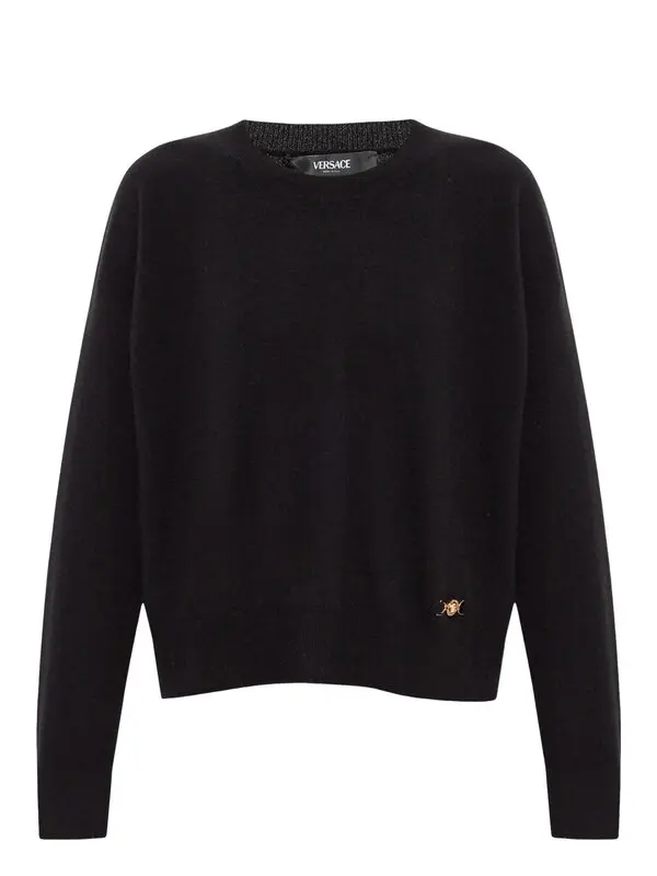 Versace Logo Sweater - Black
