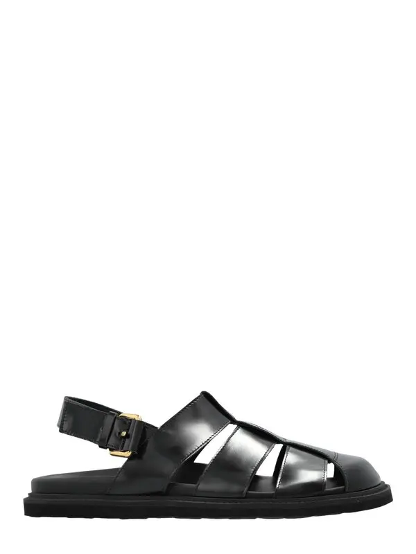 Moschino Leather Sandals - Black