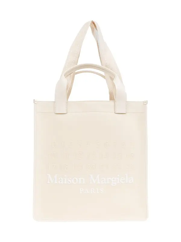 MAISON MARGIELA Leather Shopper Bag - Cream