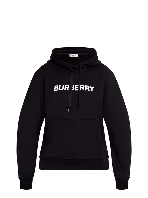 Burberry Logo Hoodie - Black